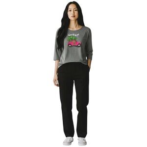 jason maxwell | Tops | Jason Maxwell Womens L Gray Graphic Christmas ...